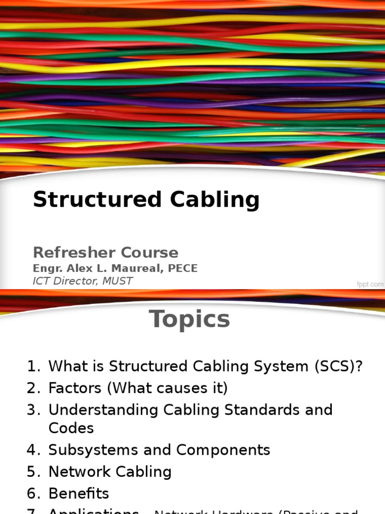 IECEP Cagayan Valley - Structured Cabling | PDF | Cable | Networks