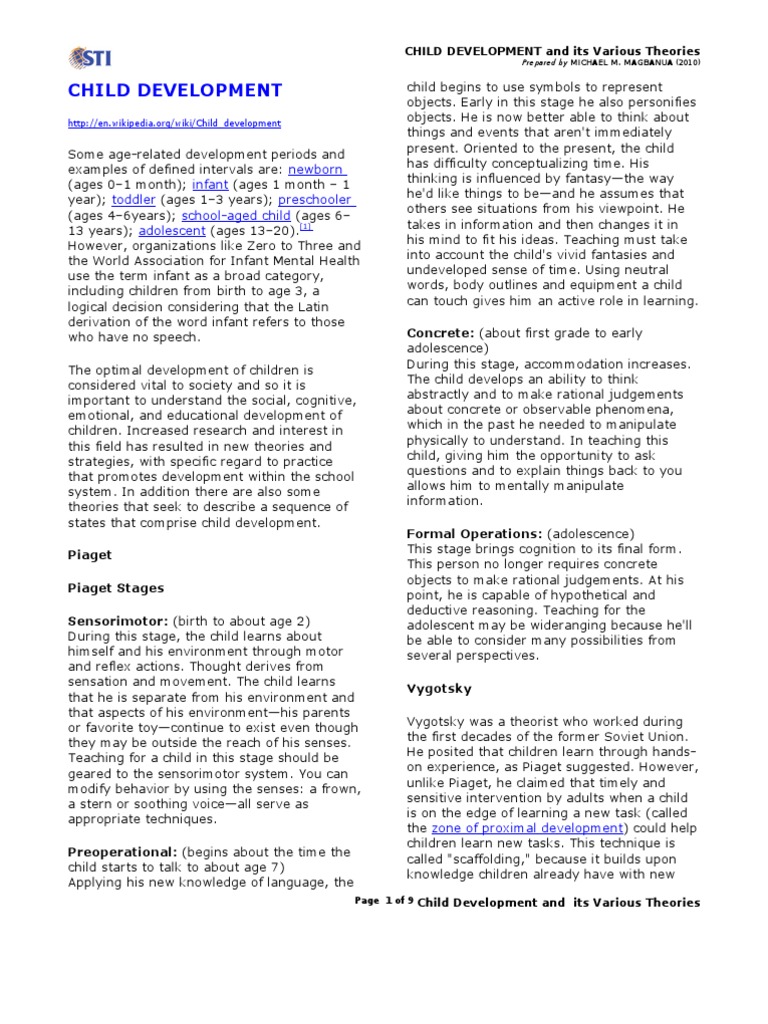 Child Development | PDF | Child Development | Relationships