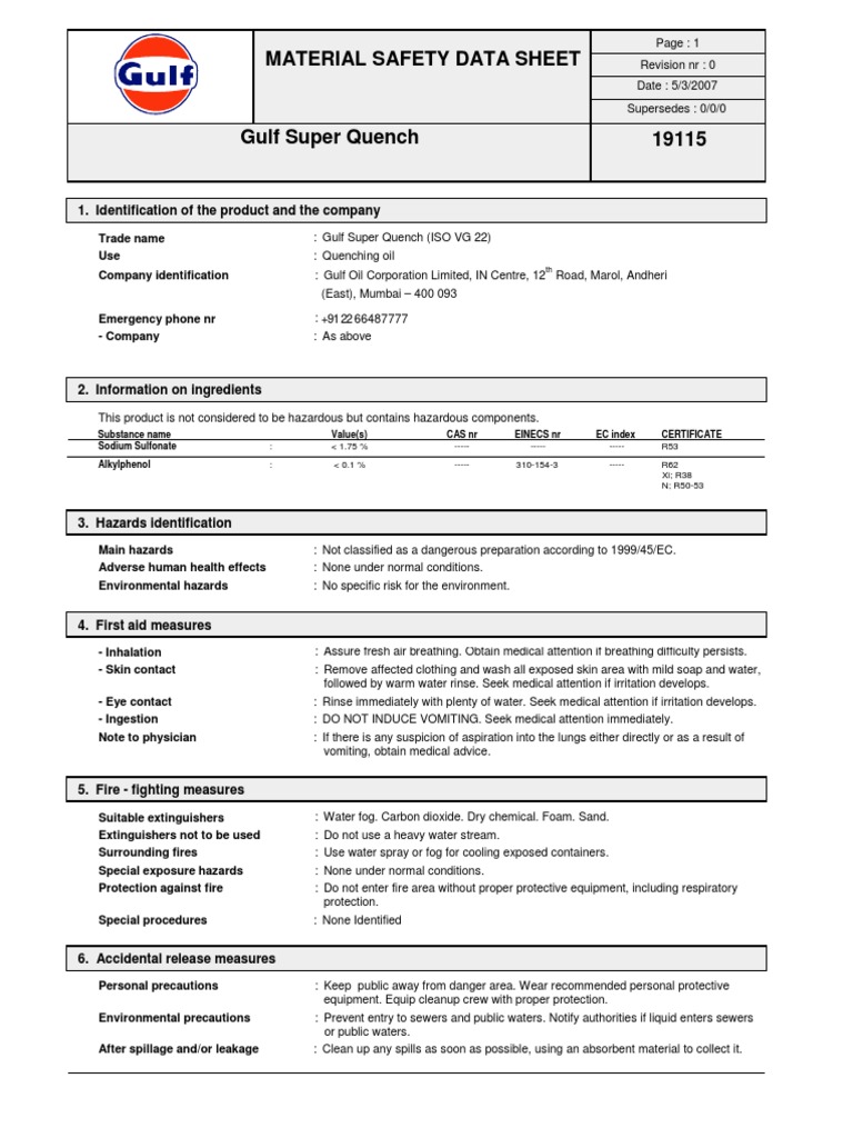 Hi Quench | PDF | Toxicity | Water