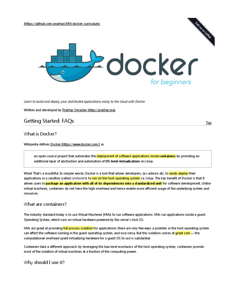 Docker For Beginners | PDF