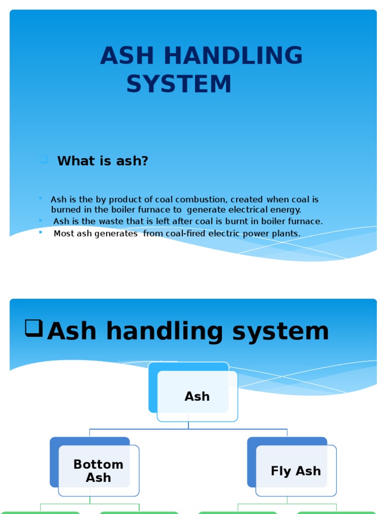 Ash Handling System | PDF | Energy Technology | Chemistry