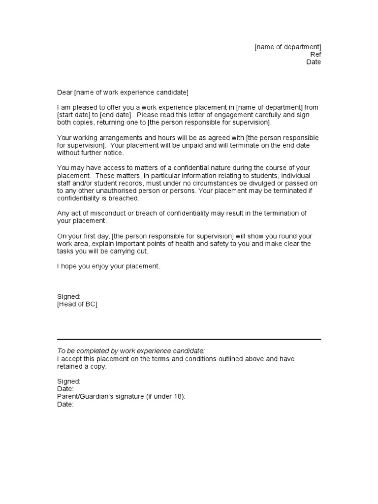 Work Experience Letter | PDF | Career & Growth