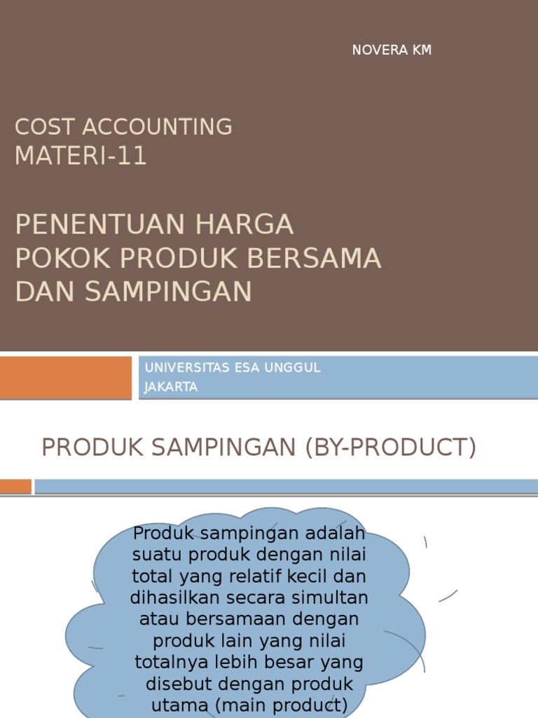 Biaya Produk Bersama & Sampingan | PDF