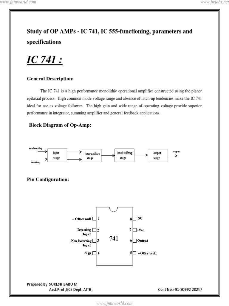 Analog And Digital Ic Applications Lab Manual Pdf