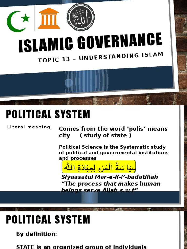 Islamic Political System Presentation | PDF | Caliphate | Shura