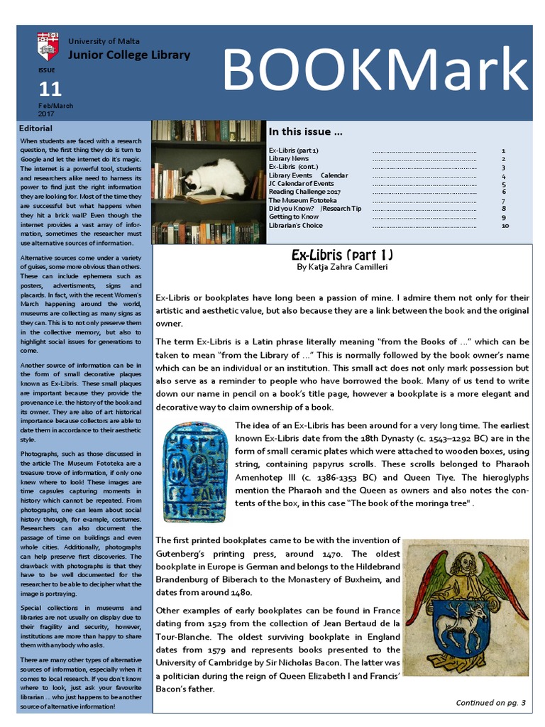 Bookmark: Junior College Library | PDF