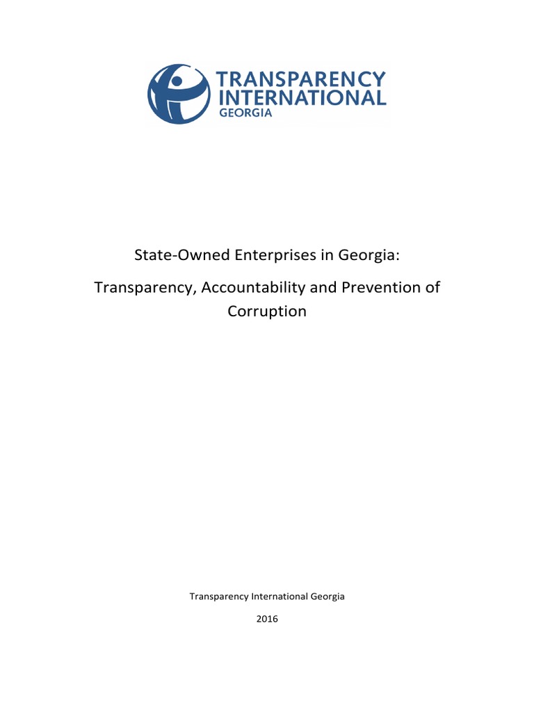 State-Owned Enterprises in Georgia: Transparency, Accountability and ...