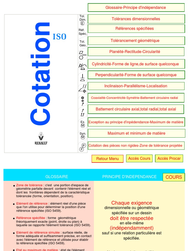 Guide Cotation.pdf | Tolérance géométrique | Géométrie