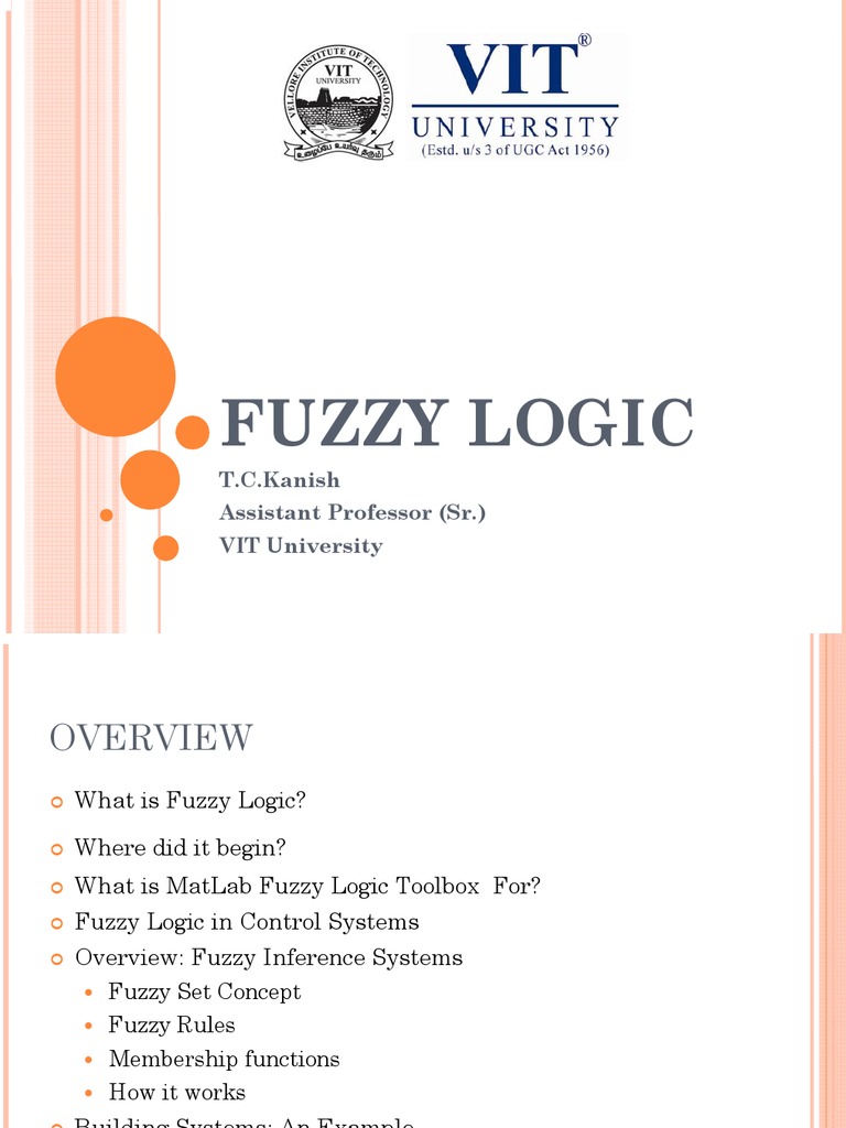 Fuzzy Logic Ppt | Fuzzy Logic | User Interface