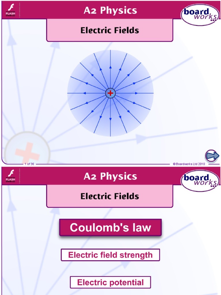 Boardworks - Electric Fields | PDF | Electric Charge | Electric Field