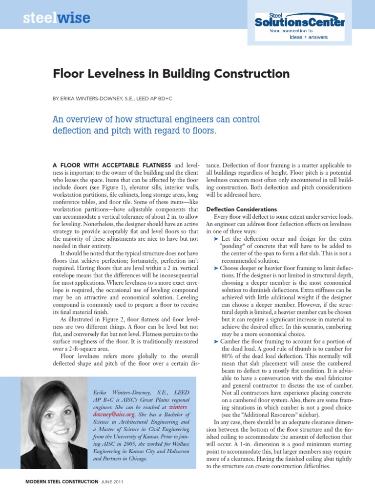 Floor Levelness in Building Construction | PDF | Framing (Construction ...