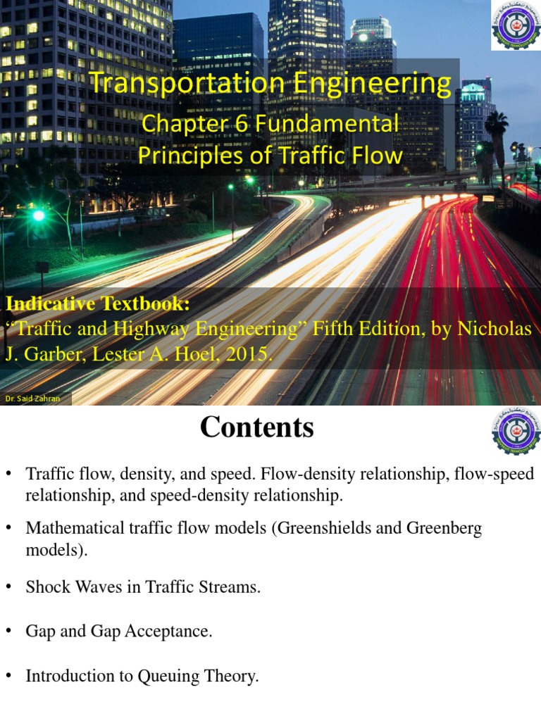 Traffic Flow Principles and Models | PDF | Traffic | Land Transport