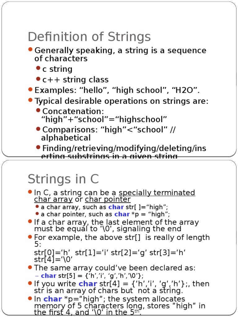 C Strings Pdf String Computer Science Pointer Computer Programming