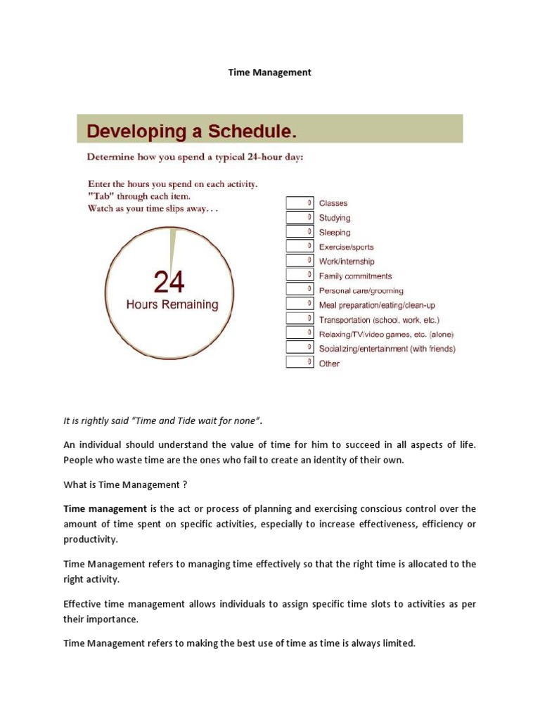 Manage Time Effectively with Proven Strategies | PDF | Time Management ...
