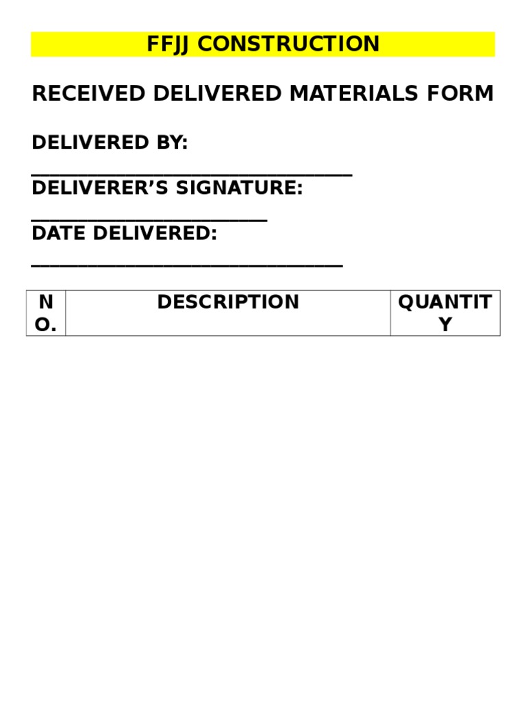 FFJJ Construction Received | PDF