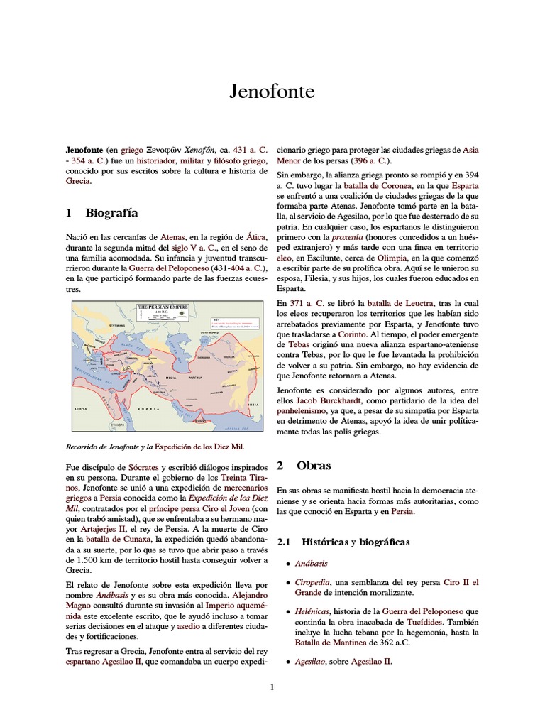 Jenofonte | PDF | Grecia clasica | Antigua Grecia