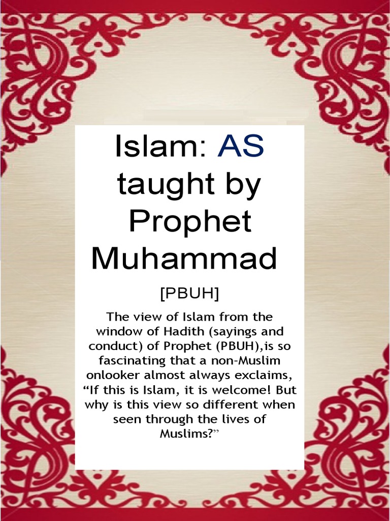 Authentic Hadith Teachings Compilation | PDF | Muhammad | Sahabah