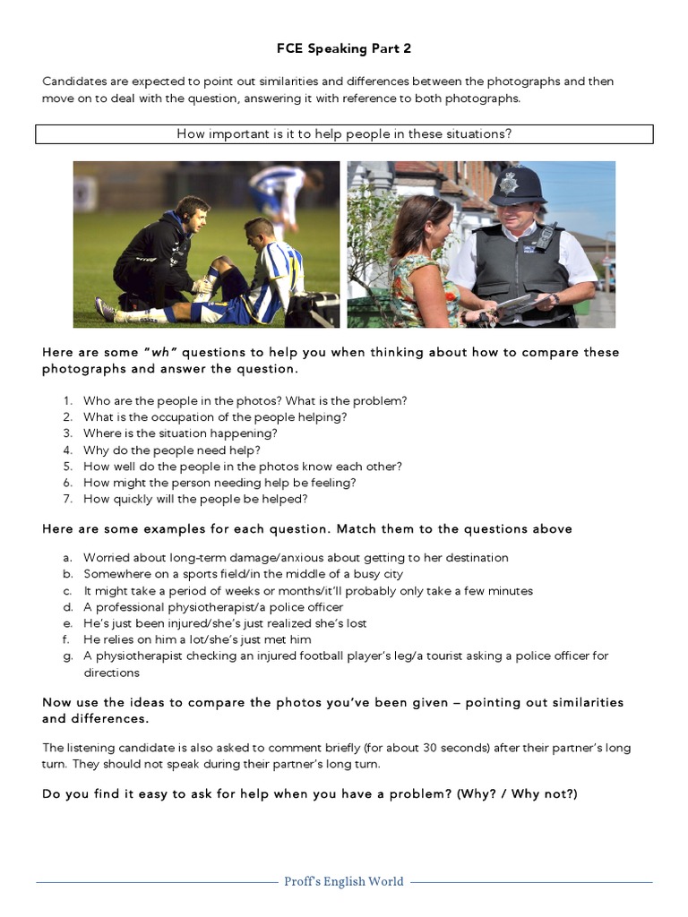 Fce Speaking Part 2 | PDF | Language Arts & Discipline