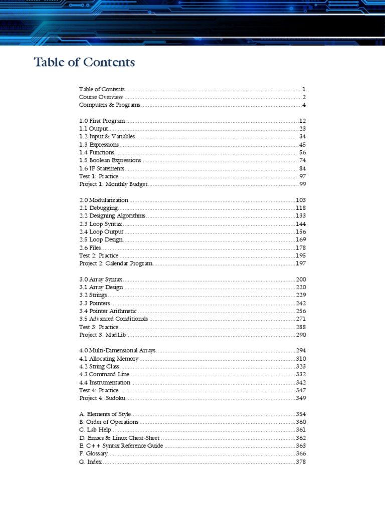 Procedural Programming in C++ | PDF | Central Processing Unit ...