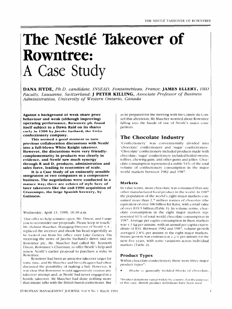 Nestle Rowntree | PDF