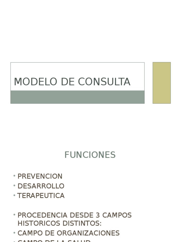 Modelo de Consulta Clase | Descargar gratis PDF | Toma de decisiones ...