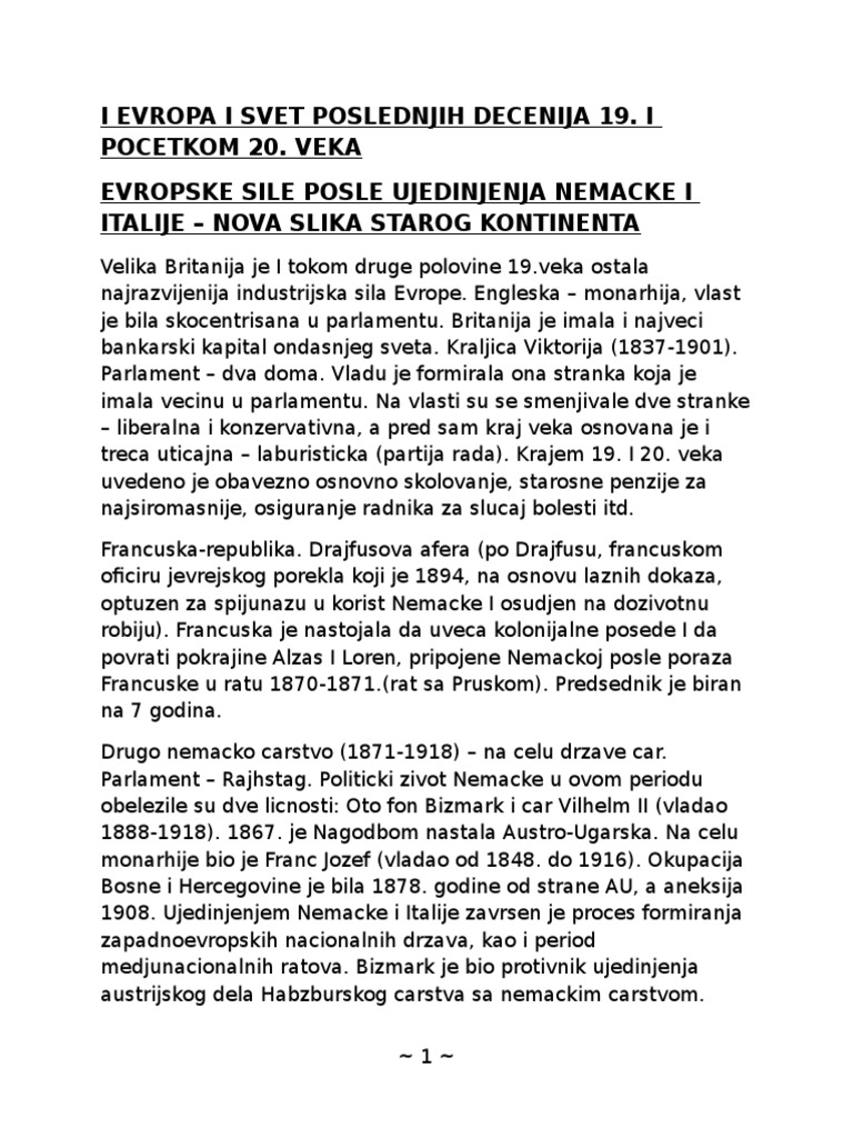 Istorija - SKRIPTA | PDF