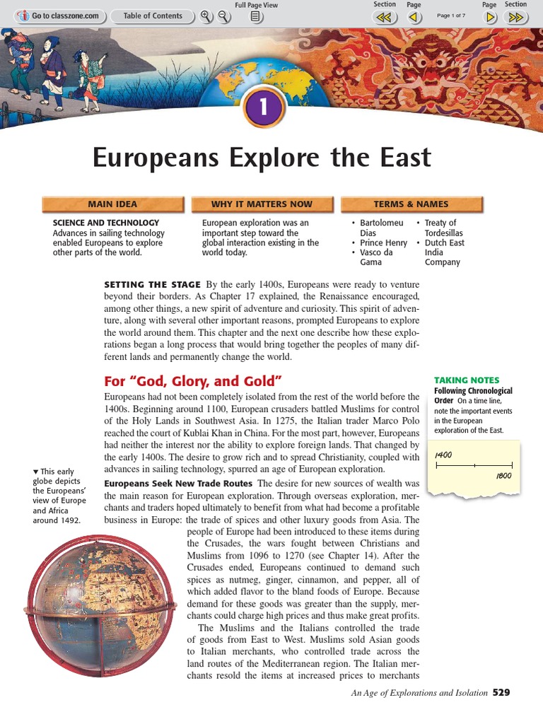 European Exploration Motives and Advances | PDF | Age Of Discovery ...