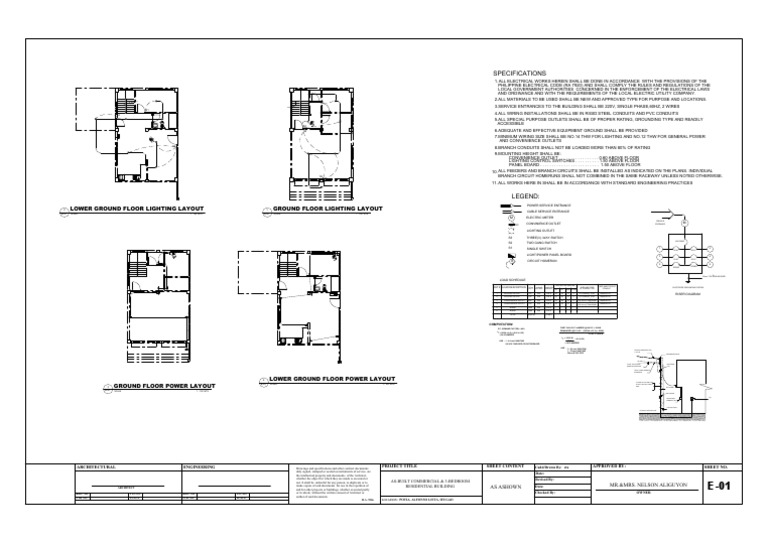 Electrical drawing details | Electrical Wiring | Wire