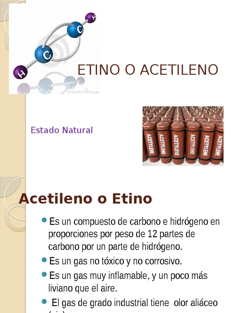 Etino o Acetileno | PDF