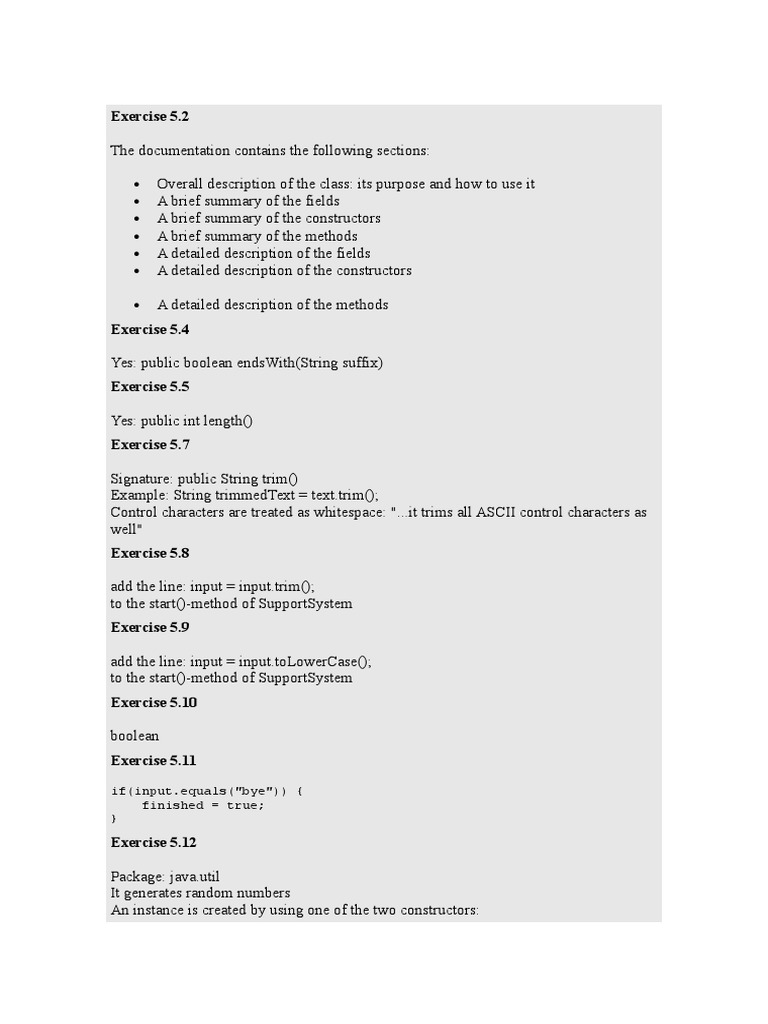 Chapter 5 Solutions - Objects First With Java | Download Free PDF ...