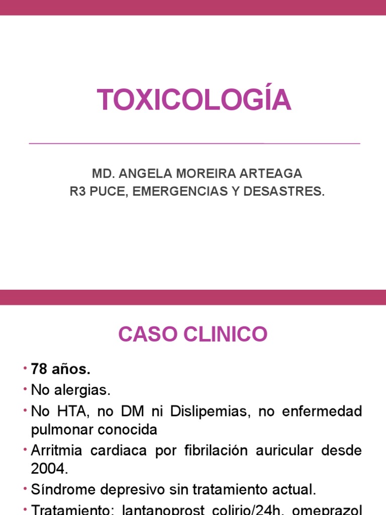 Intoxicacion Digitalica | PDF | Especialidades Medicas | Farmacología