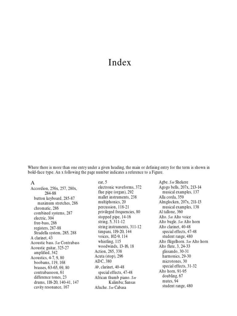 INDEX - Handbook of Instrumentation by Andres Stiller | PDF | Harmonic ...