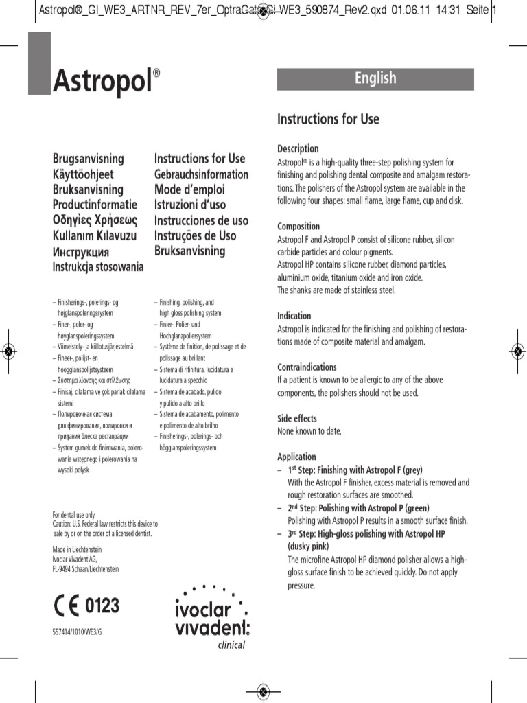 Astropol 2 | PDF | Sterilization (Microbiology) | Materials