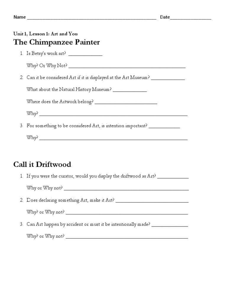 Exploring Art: Definitions and Intentions | PDF | Art