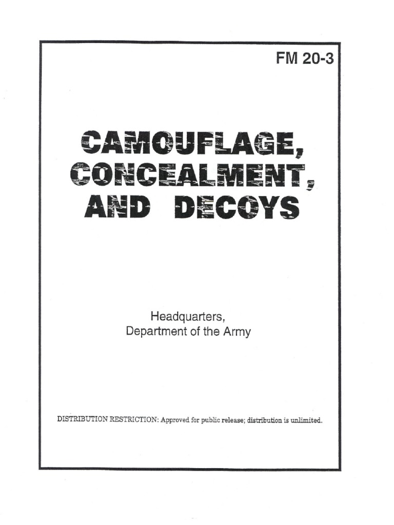FM 20-3 CamouflageConcealmentAndDecoys PDF | PDF | Infrared ...