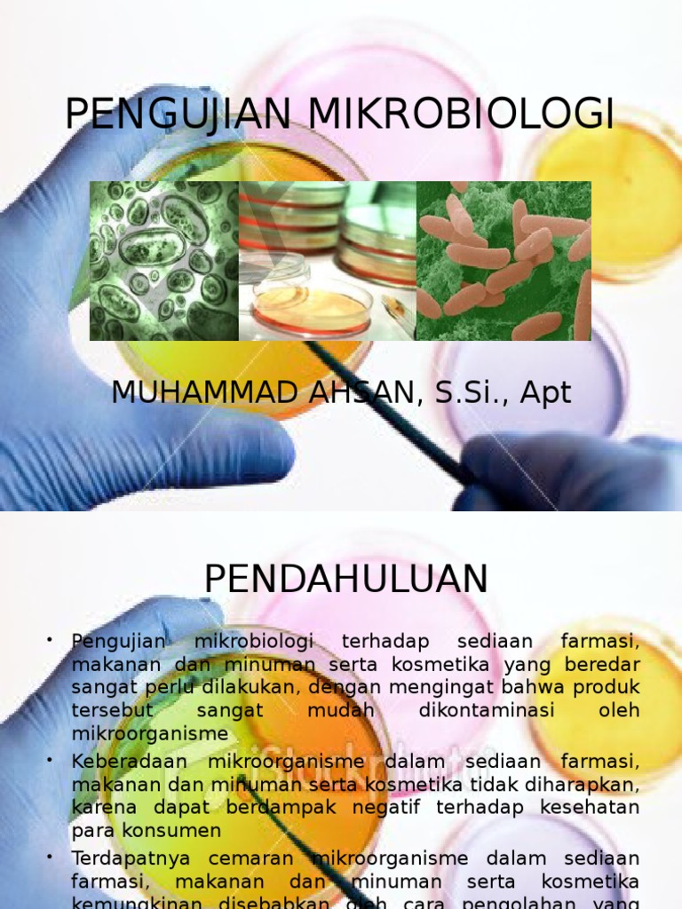 Pengujian Mikrobiologi | PDF