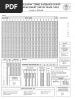 NAT Grade 6 Answer Sheet | PDF