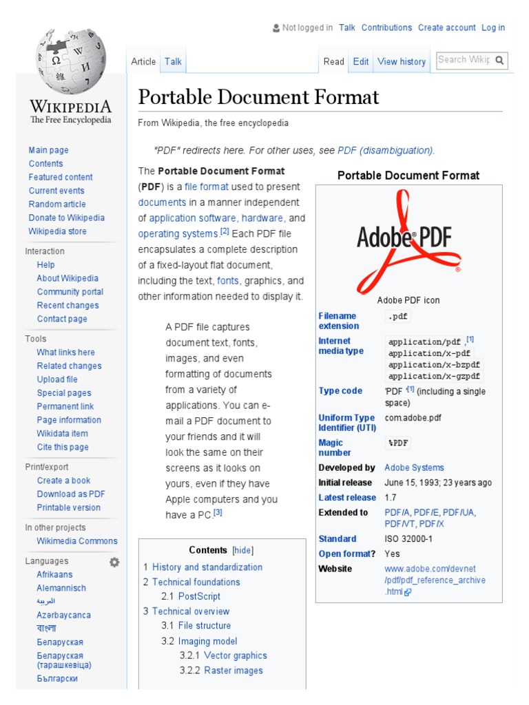 Portable Document Format - Wikipedia | PDF | Portable Document Format ...