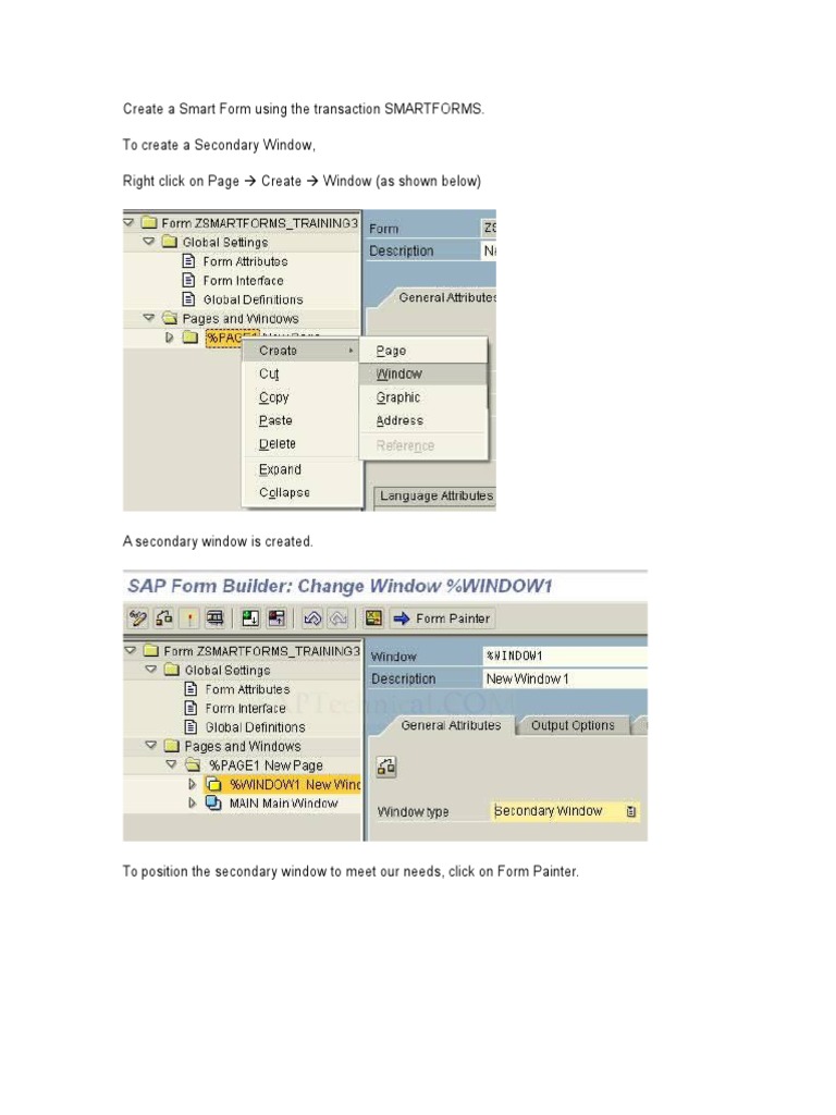 Working With Secondary Window | PDF