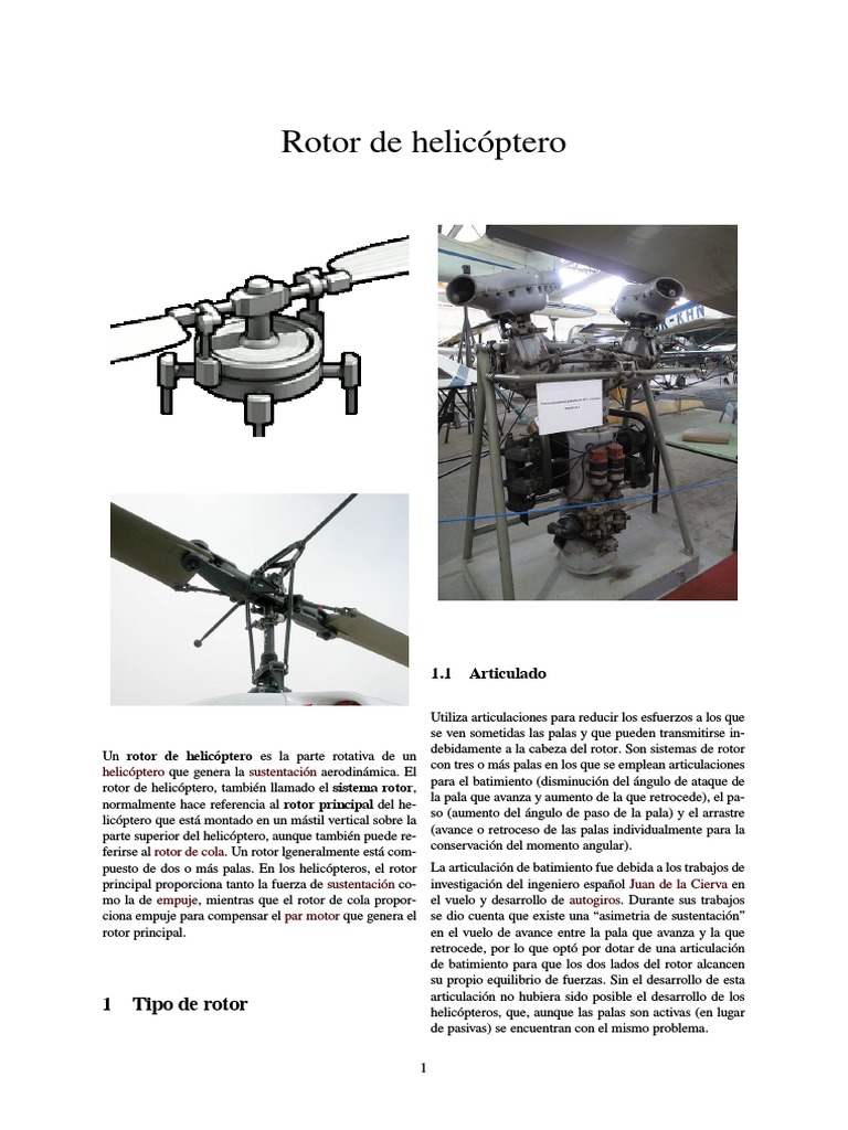 Rotor de Helicóptero | PDF | Rotor del helicóptero | Rotorcraft