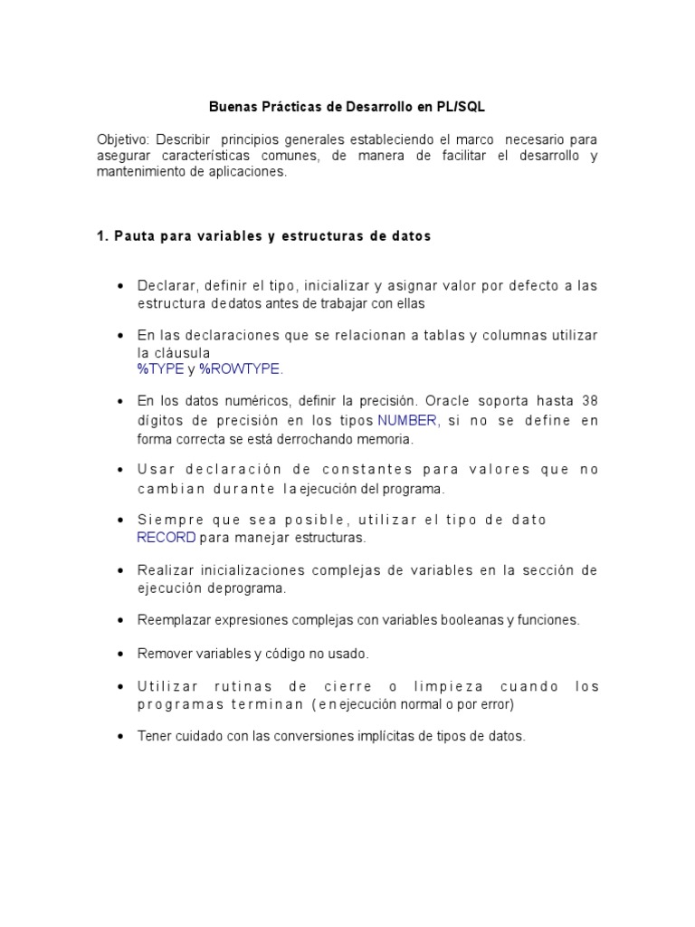 Prácticas de Desarrollo en PL | PDF | SQL | Pl / Sql