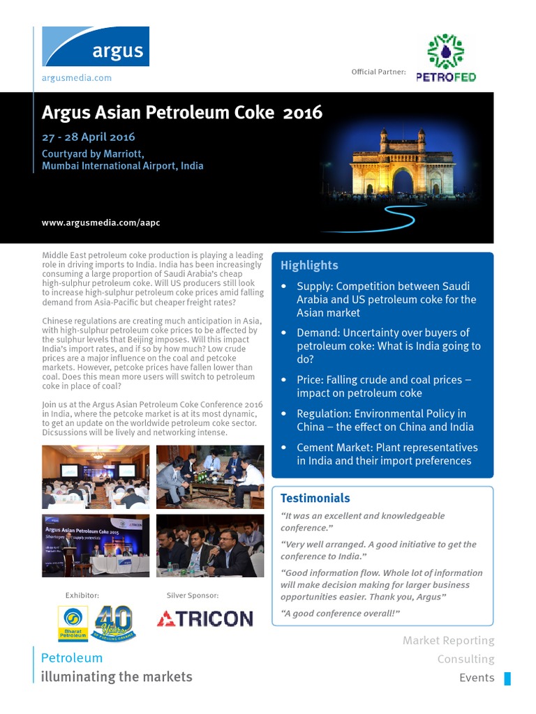 Argus Asian Petcoke Conference 2016 | PDF | Indemnity | Tort