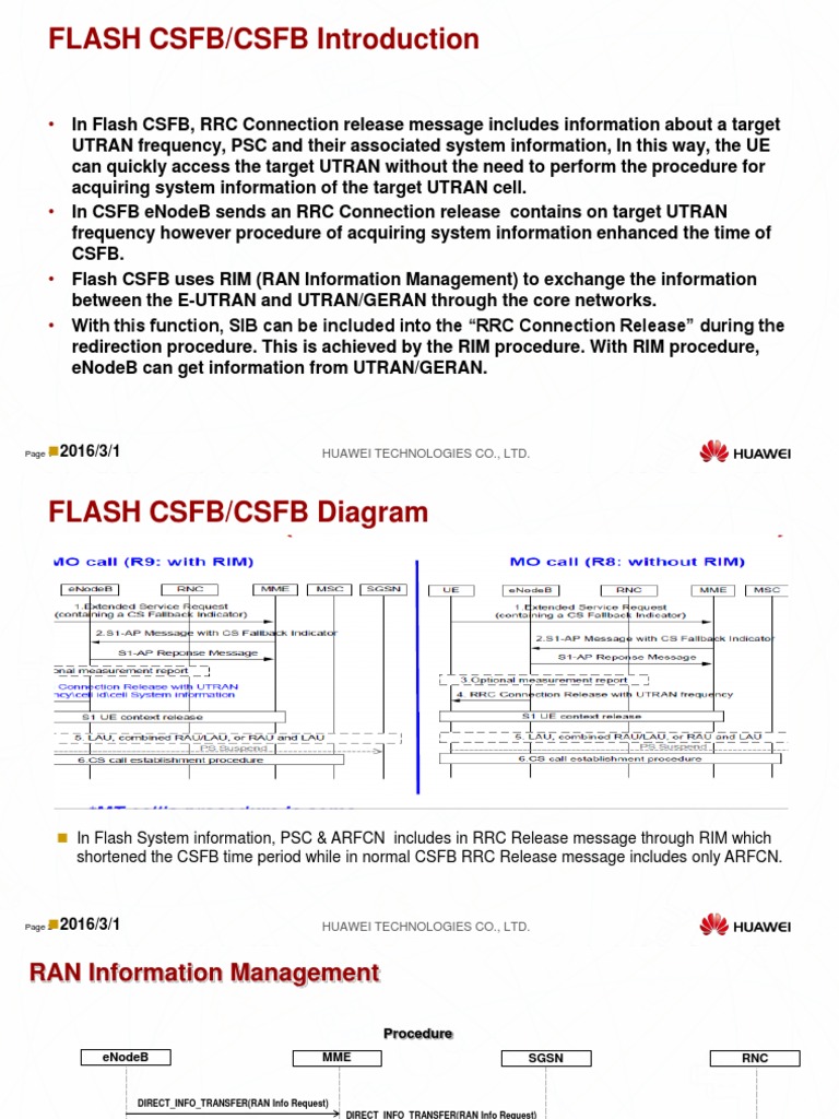 FLASH CSFB/CSFB Introduction: Huawei Technologies Co., LTD | PDF ...
