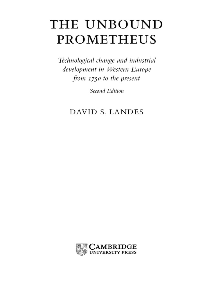 The Unbound Prometheus | PDF