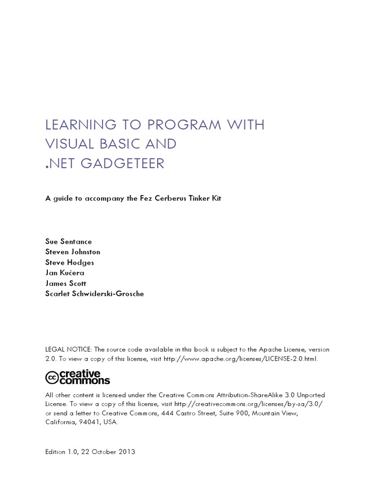 Learning To Program With Visual Basic And: A Guide To Accompany The Fez ...