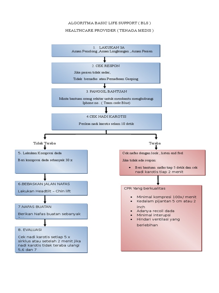 Algoritma Basic Life Support | PDF