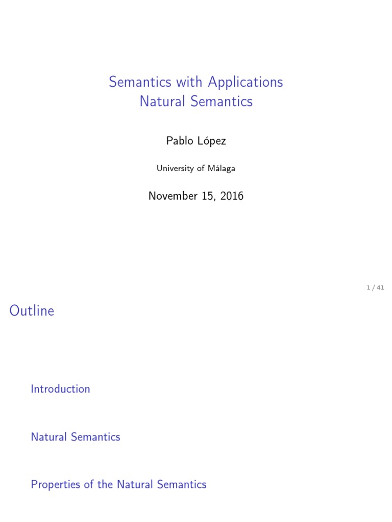 02 Natural Semantics | Download Free PDF | Function (Mathematics) | Control Flow