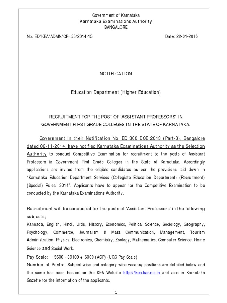 Notification Detailed | PDF | Academia | Science