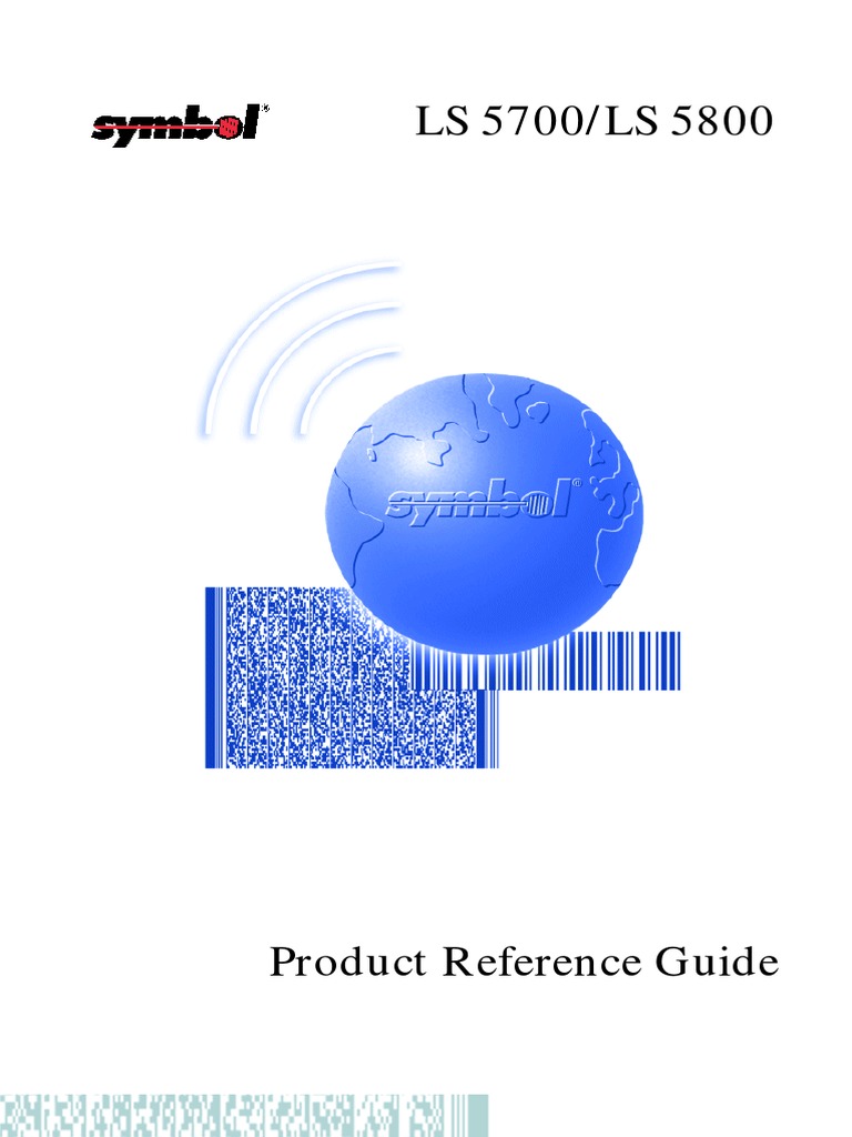 6WE Symbol LS 5800 ReferenceGuide | PDF | Image Scanner | Barcode