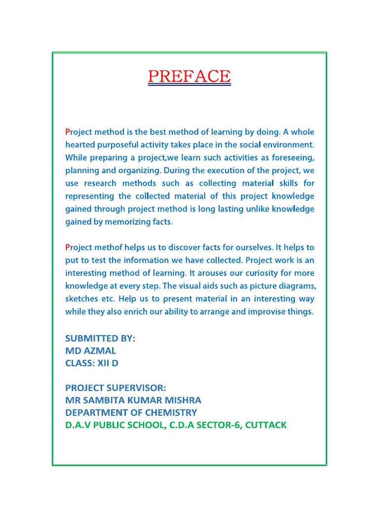 Chemistry Project | PDF | Chemical Substances | Chemical Compounds